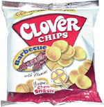 Clover Chips Unique Corn Snack Barbecue