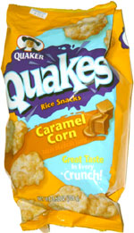 Quaker Quakes Rice Snacks Caramel Corn