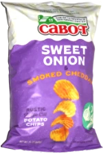 Cabot Sweet Onion & Smoked Cheddar Rustic Ridge Cut Potato Chips