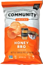 Community Snacks Honey BBQ Kettle Cooked Potato Chips