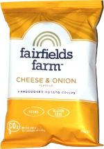 Fairfields Farm Cheese & Onion Handcrafted Potato Crisps
