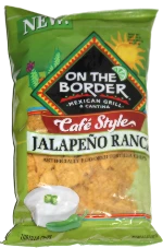 On the Border Café Style Jalapeño Ranch Tortilla Chips