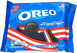 Oreo Red, White & Blue Layers of Creme with Popping Candy!
