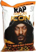 Rap Snacks Icon O.G. Bar-B-Que Cheddar Snoop Dogg Flavored Potato Chips