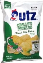 Utz Grillo's Pickles Classic Dill Pickle Potato Chips
