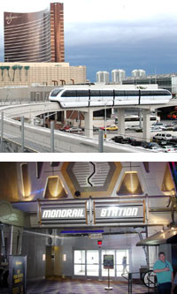 Las Vegas Monorail (Las Vegas - From MGM Grand to Sahara Hotel (sort of))